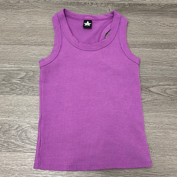 pixie lane | Shirts & Tops | Pixie Lane Girls Purple Racerback Ribbed ...